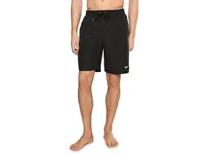 Nike Breaker Logo Tape 9" Volley Swim Trunks - Black