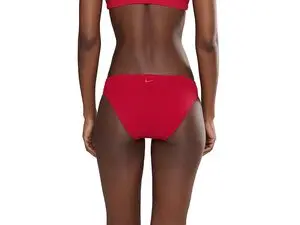 Nike Shoreline Pucker Hipster Bikini Bottom - Red