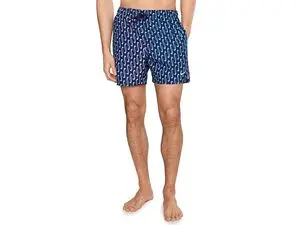 Nike Breaker Swoosh Link 5 Brief Lined Volley Swim Trunks - Navy