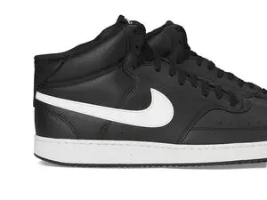 Nike Court Vision Mid Next Nature High Top Sneakers - Black