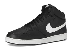 Nike Court Vision Mid Next Nature High Top Sneakers - Black
