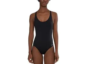 Nike Scoop Neck One-piece Swimsuit - Black