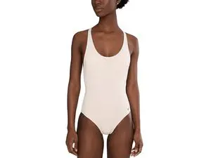 Nike Scoop Neck One-piece Swimsuit - Chalk