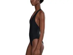 Nike Hydralock Luxe V-neck One Piece Swimsuit - Black