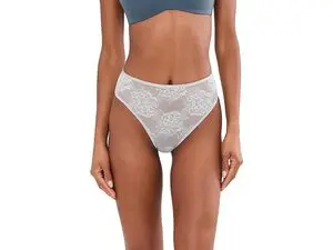 Wacoal High Cut Brief Panty Underwear - Silver