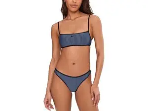 Nike Ripple Texture Hipster Bottom Swimwear - Gray
