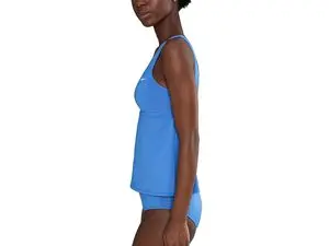 Nike Effortless Essential Scoop Neck Tankini Swimsuit - Blue
