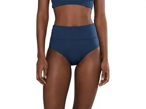 Nike Effortless Essential High-waist Full Bottoms Swimwear - Navy