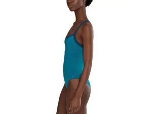 Nike Color Block V-back One Piece Swimsuit