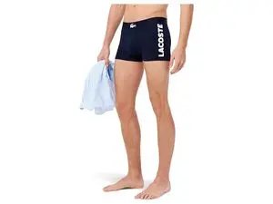 Lacoste Cotton Stretch Big Croc Print Trunks, 3-pack Underwear Navy Blue/white/gray