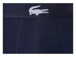 Lacoste Cotton Stretch Big Croc Print Trunks, 3-pack Underwear Navy Blue/white/gray