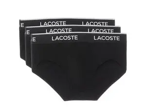 Lacoste Cotton Stretch Essentials Briefs 3-pack Underwear - Black