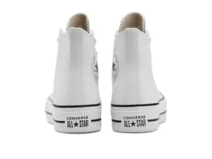 CONVERSE Chuck Taylor All Star High Top Platform Leather Lace-up Sneakers - Gray