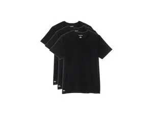 Lacoste 100% Cotton Regular Fit Crew-neck T-shirt 3-pack T Shirt - Black