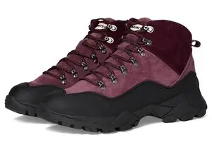 Hunter Jasper Suede Lace-up Boots - Red
