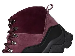 Hunter Jasper Suede Lace-up Boots - Red
