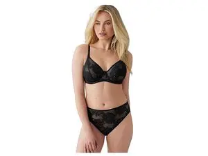 Wacoal Full Bloom Full Coverage Underwire Bra 855409 Bra Belgian Block - Black