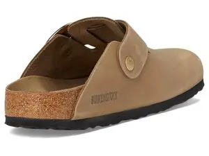 BIRKENSTOCK Boston Big Buckle Oiled Leather Clogs - Brown