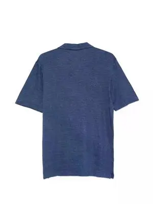 BARBA NAPOLI Short-sleeved Polo-collar T-shirt - Blue