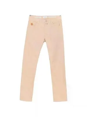 Jacob Cohen Bard Logo Patch Trousers - Neutrals