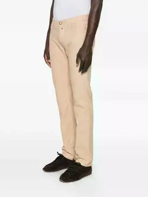 Jacob Cohen Bard Logo Patch Trousers - Neutrals