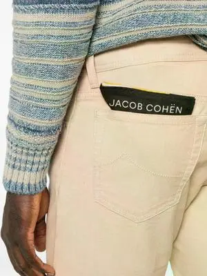 Jacob Cohen Bard Logo Patch Trousers - Neutrals