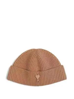 AMI Paris De Coeur Beanie - Neutrals