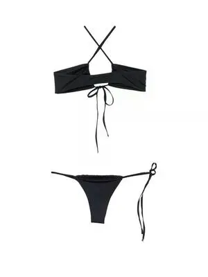 Attico Halterneck Side-tie Bikini