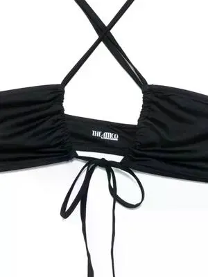 Attico Halterneck Side-tie Bikini