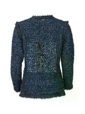 TWINSET Long-sleeved V-neck Jacket With Textured Finish