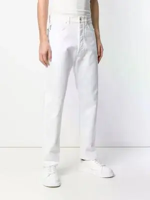 Versace Stretch Cotton Straight Leg Jeans