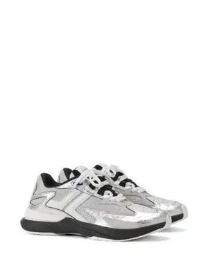 LANVIN Metallic Paneled Sneakers