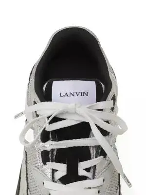 LANVIN Metallic Paneled Sneakers