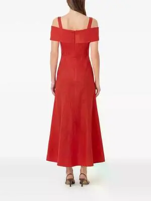 NICHOLAS Ivana Off-shoulder Midi Dress