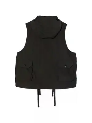 Engineered Garments Hooded Multi-pocket Field Vest - Black