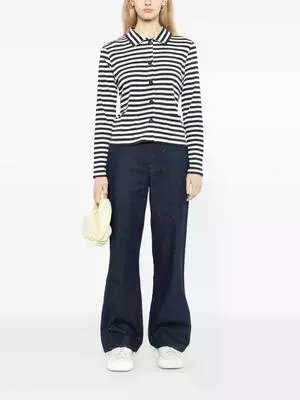 AGNES B. Striped Cardigan