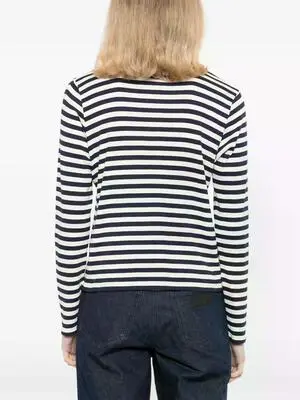 AGNES B. Striped Cardigan