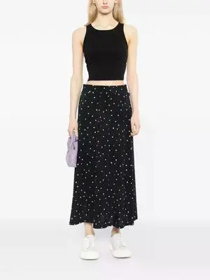 AGNES B. Midi Skirt With Polka Dot Print