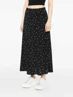 AGNES B. Midi Skirt With Polka Dot Print