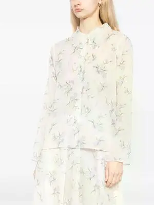 AGNES B. Floral Print Shirt