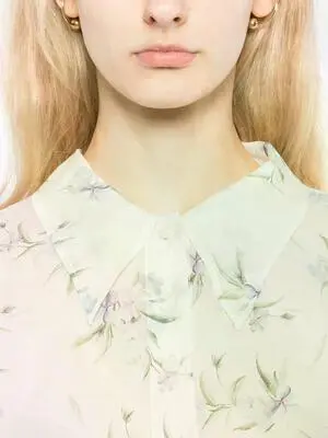 AGNES B. Floral Print Shirt
