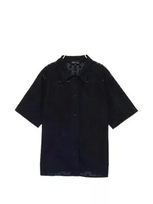 AGNES B. Geometric Motif Shirt