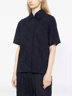 AGNES B. Geometric Motif Shirt