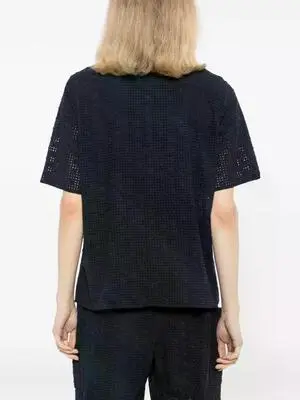 AGNES B. Geometric Motif Shirt