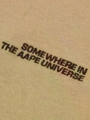 AAPE BY *A BATHING APE Moonface Logo Patch T-shirt