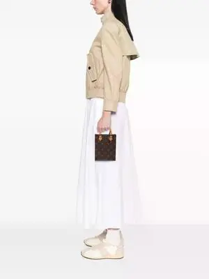 LOUIS VUITTON 2020 Monogram Petit Sac Plat Satchel - Brown