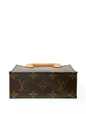 LOUIS VUITTON 2020 Monogram Petit Sac Plat Satchel - Brown
