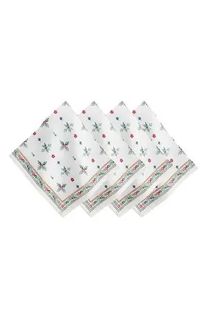 JULISKA Heidi Set Of 4 Linen Napkins - Multi