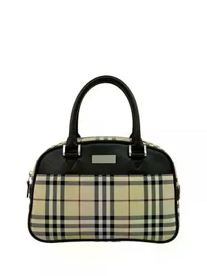 Burberry House Check Canvas Handbag - Neutrals