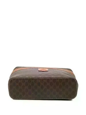 Celine 20th Century Macadam Coated Canvas Vanity Bag